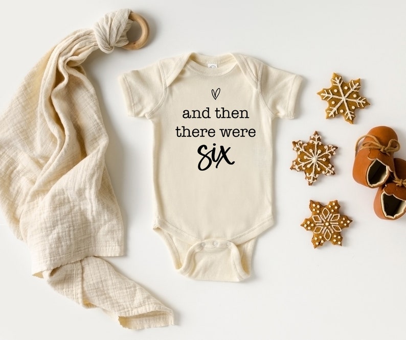 And Then There Were Six - SVG Files - Baby Announcement - Nursery Sign ...