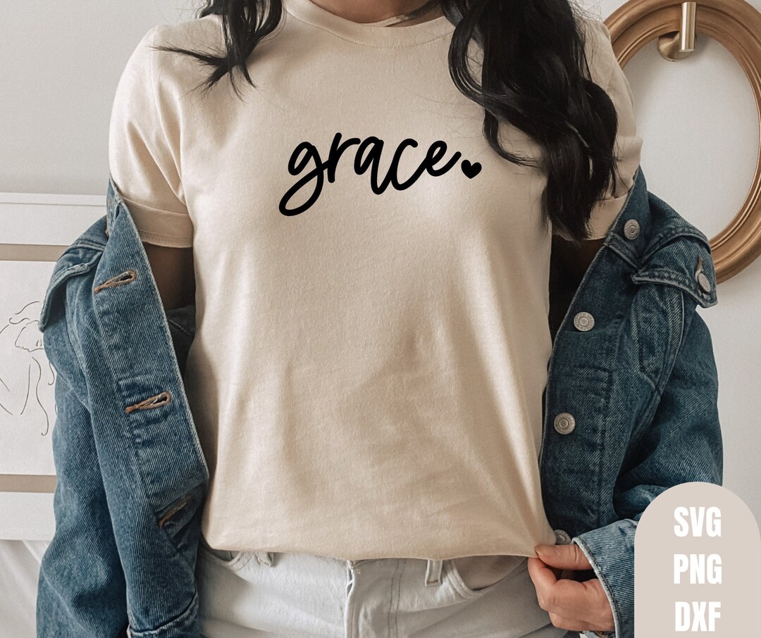 Grace SVG SVG inspirador Faith SVG Camisa de mamá svg Citas positivas ...
