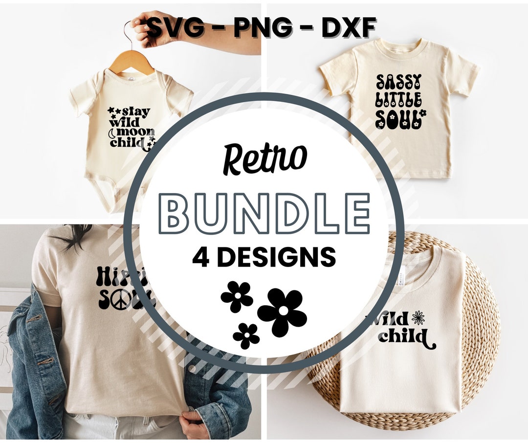 Retro - SVG Files - SVG Bundle - Boho Svg - Hippie Svg - Tshirt Svg ...