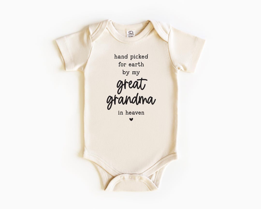 Hand Picked for Earth by My Great Grandma in Heaven - SVG - Baby Shower ...