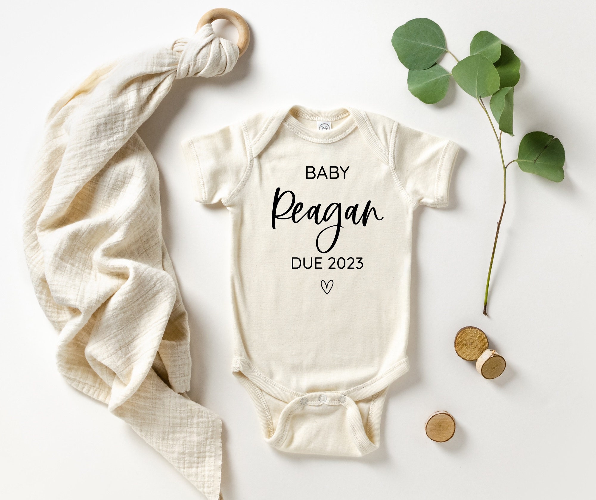 Baby Due SVG Personalized Baby SVG Baby Announcement SVG Baby Reveal ...