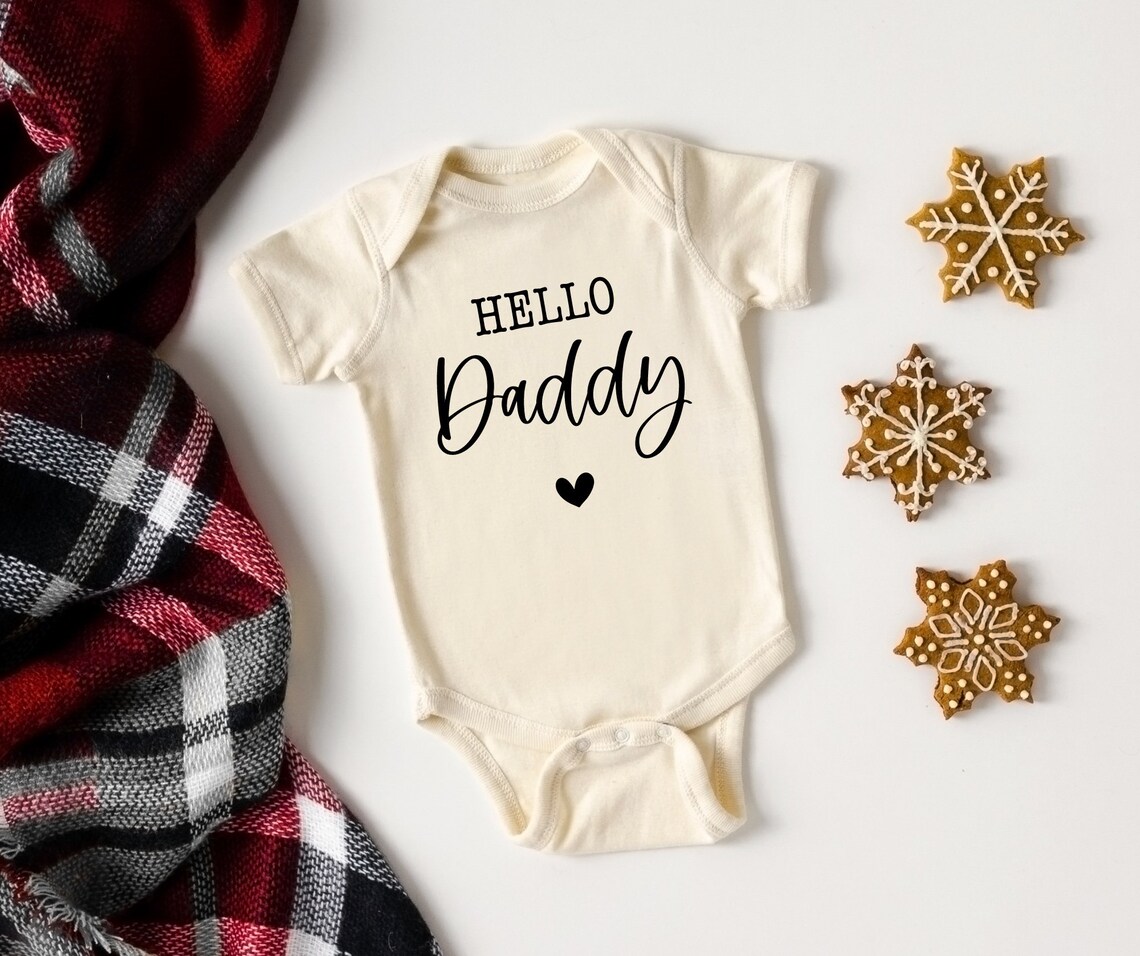 Hello Daddy SVG SVG Files Baby Announcement SVG Baby - Etsy