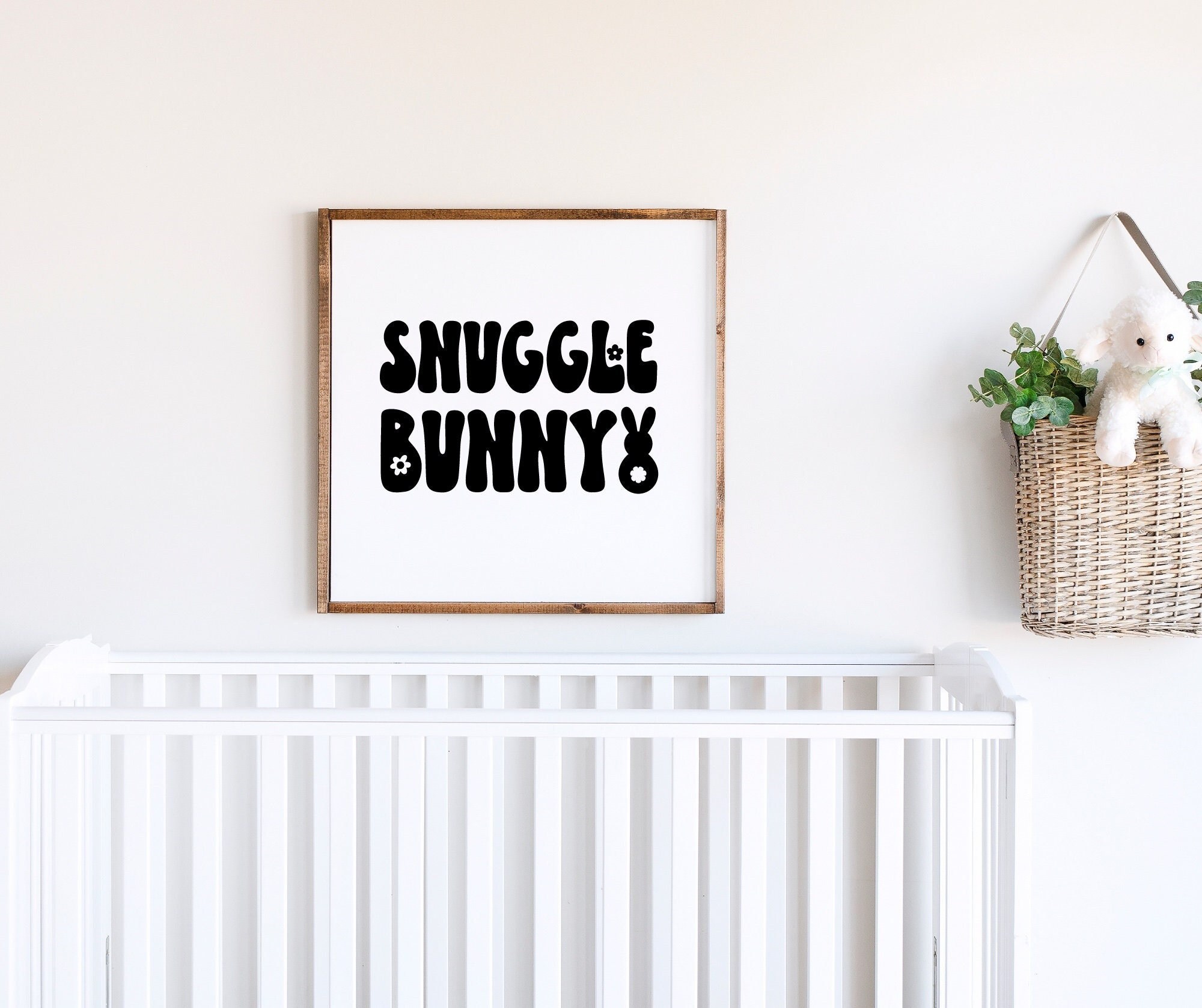 Easter SVG Snuggle Bunny SVG Retro SVG Baby Bodysuit Svg Cut File ...
