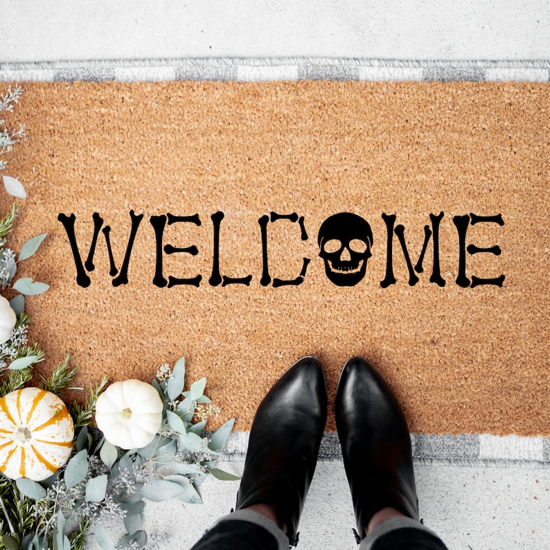 Welcome SVG Halloween SVG Skull SVG Outdoor Fall - Etsy