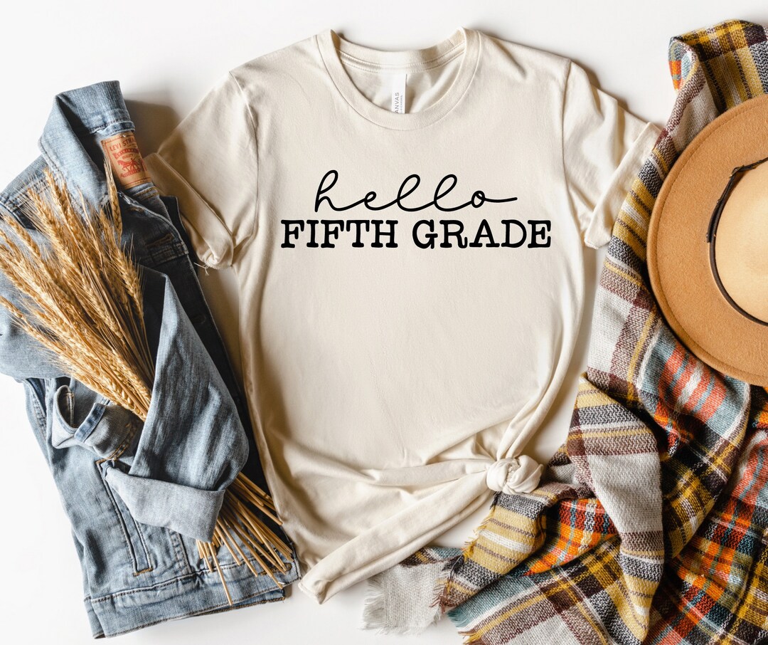 Hello Fifth Grade SVG - First Day of School SVG - 5th Grade Shirt ...