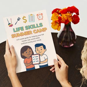 Summer Life Skills Camp | 9-week Kids Workbook PDF | Digital Download ...