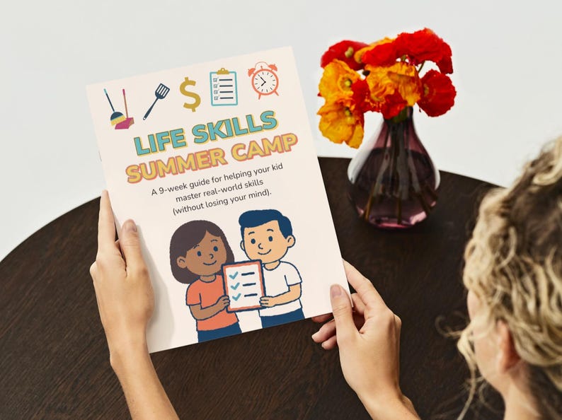 Summer Life Skills Camp | 9-week Kids Workbook PDF | Digital Download ...
