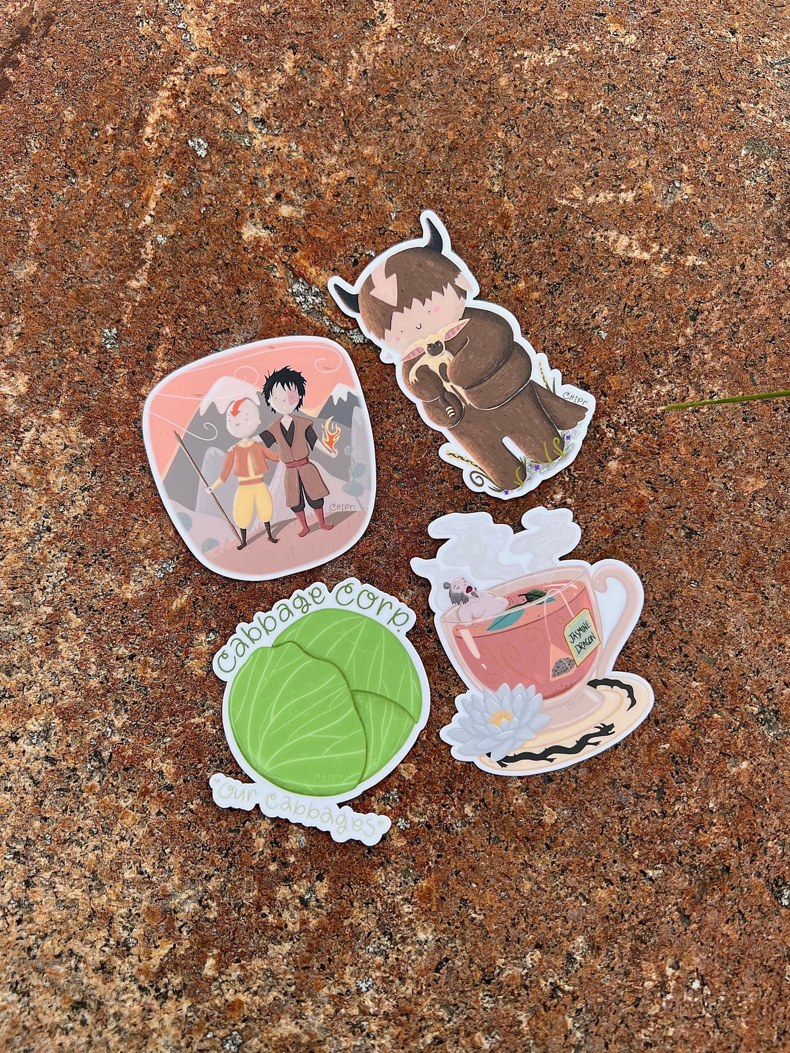 ATLA Vinyl Sticker Pack for Laptop, Phone Case Cute Avatar Art Aang ...