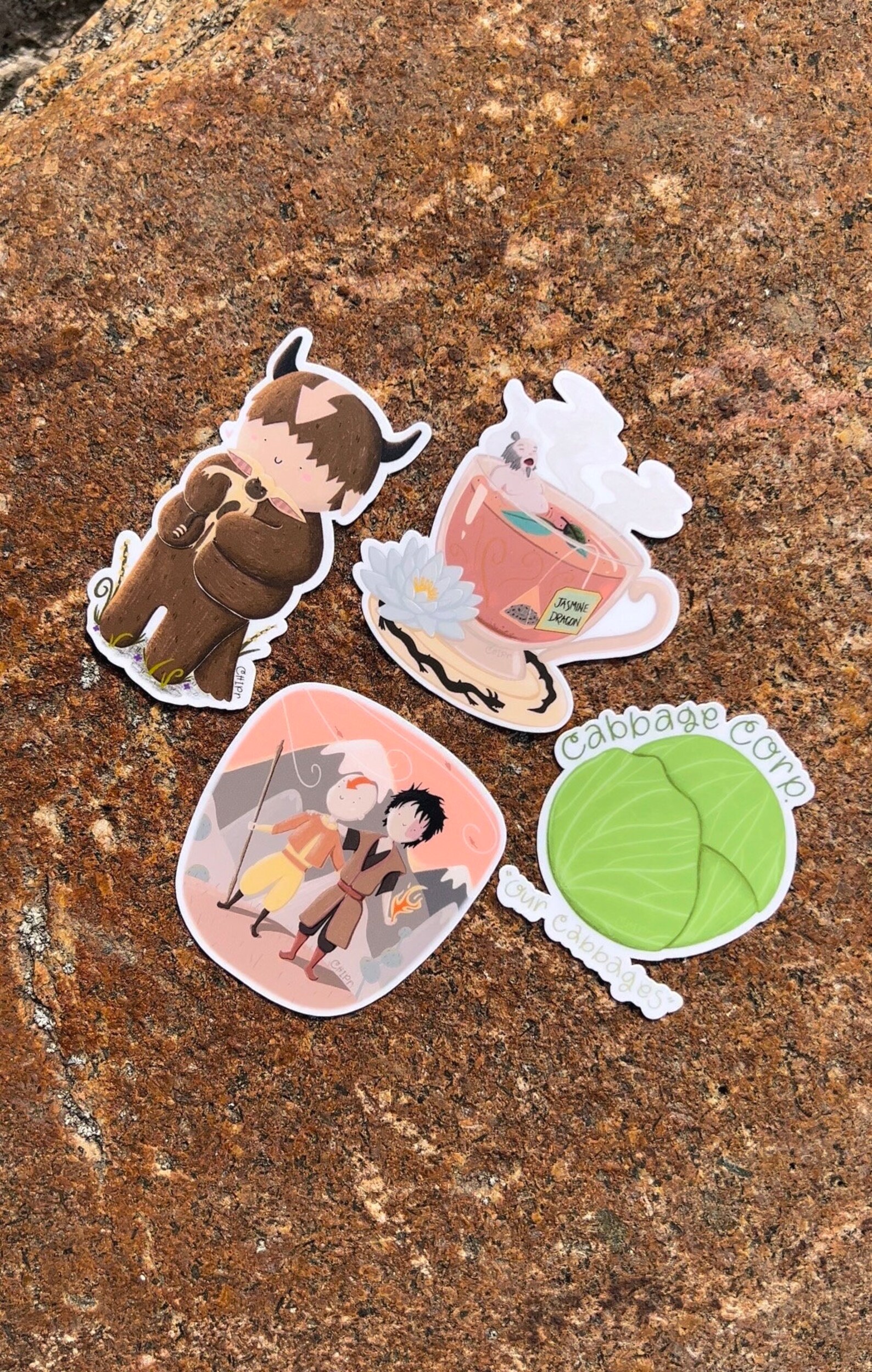 ATLA Vinyl Sticker Pack for Laptop, Phone Case Cute Avatar Art Aang ...