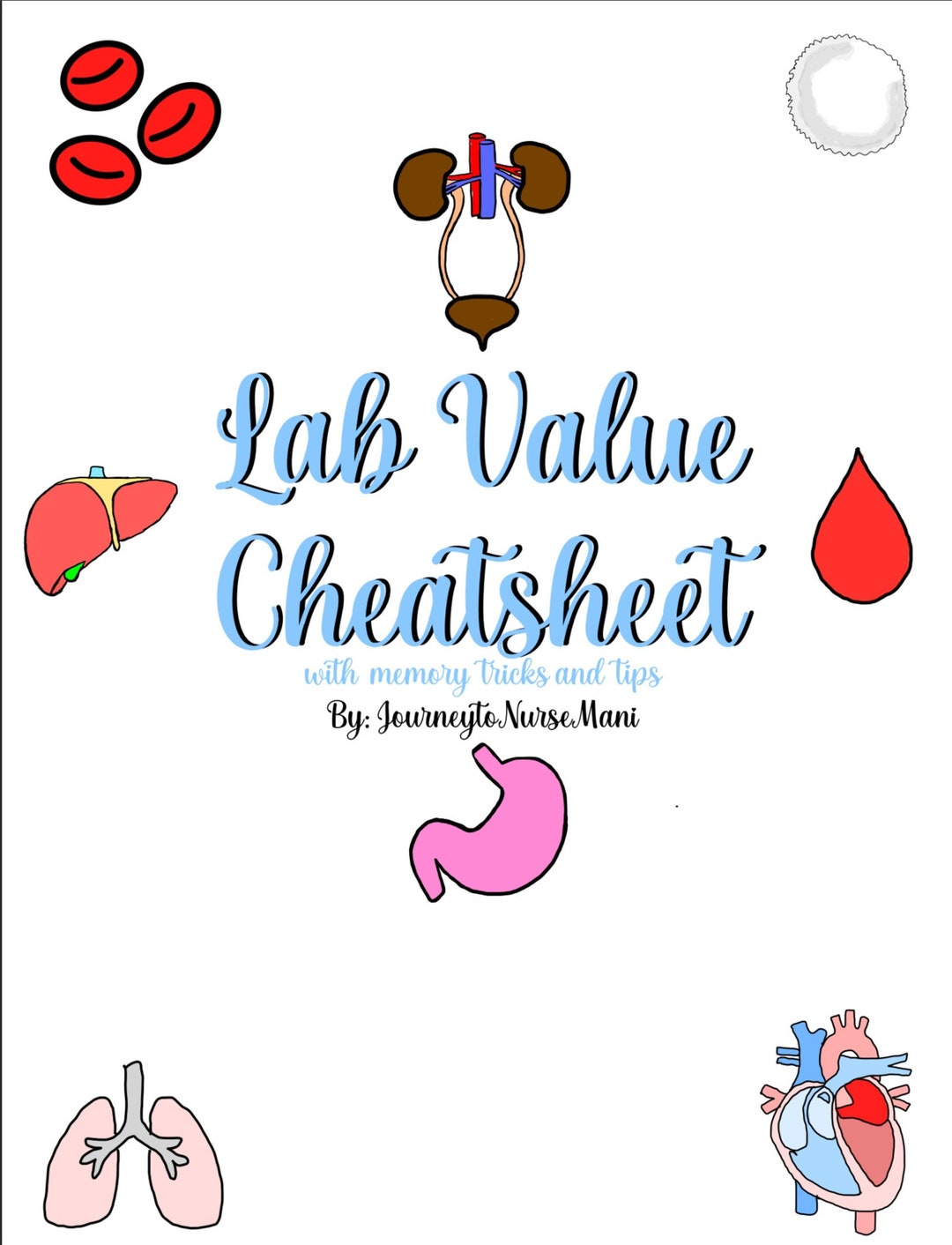 Lab Value Cheat Sheet - Etsy