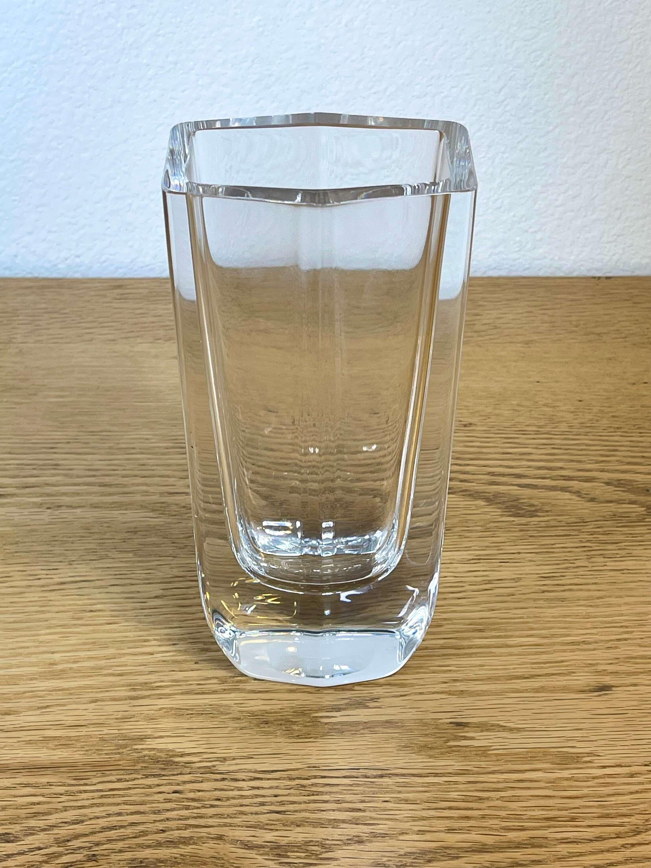 Vintage Heavy Kosta Boda Crystal Vase B. Edenfalk Colonna 1986 1980's ...