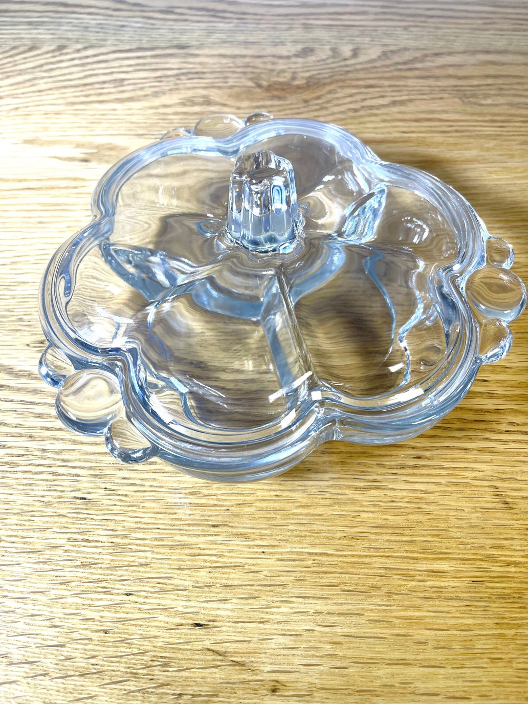 Vintage 1940s Glass Duncan Miller Canterbury Divided Tri-section Relish ...