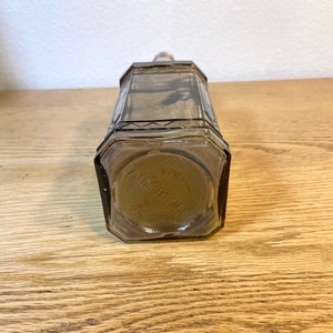 Vintage Brown Glass Bottle, Decanter, Square, 1970's Barware - Etsy