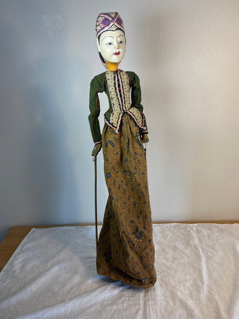 Traditional Original Art Theatre Vintage Java Indonesia Wood Puppet ...