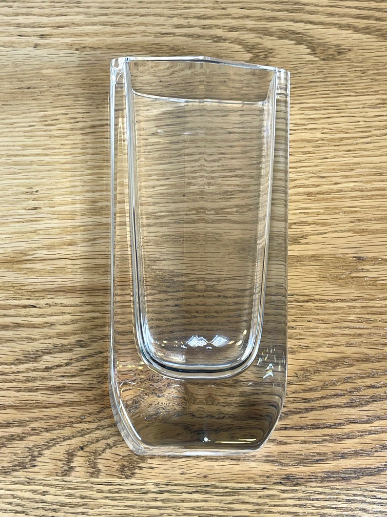 Vintage Heavy Kosta Boda Crystal Vase B. Edenfalk Colonna 1986 1980's ...