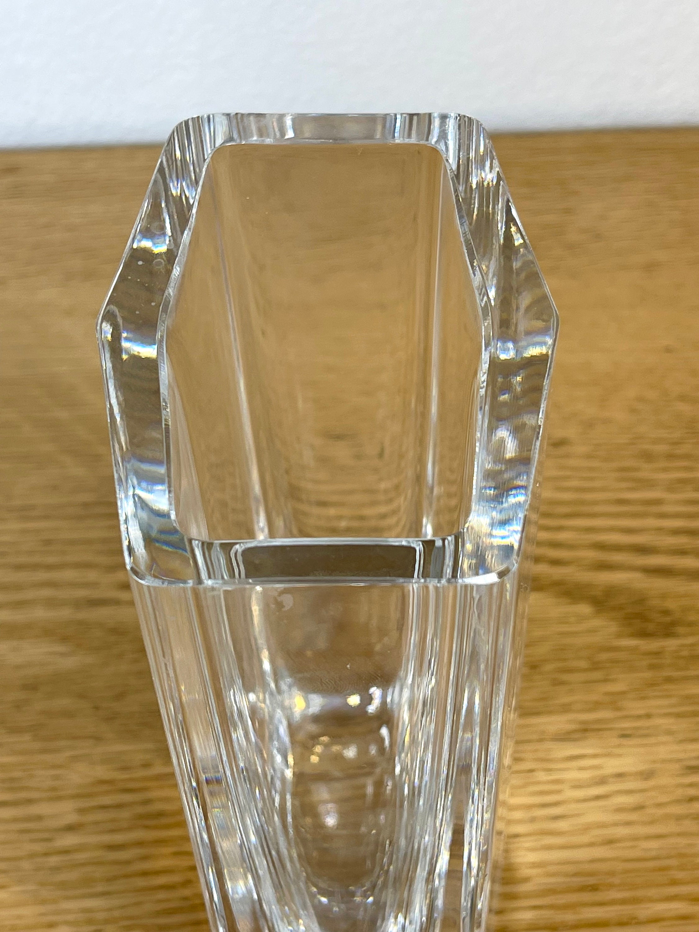 Vintage Heavy Kosta Boda Crystal Vase B. Edenfalk Colonna 1986 1980's Art Glass - Etsy