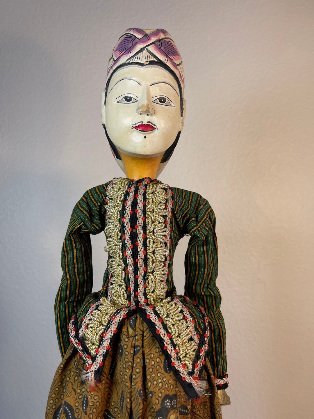 Traditional Original Art Theatre Vintage Java Indonesia Wood Puppet ...