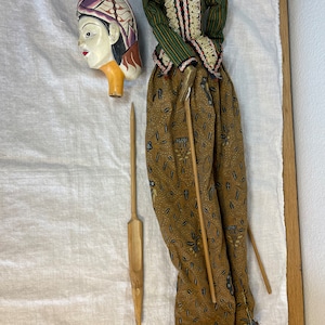 Traditional Original Art Theatre Vintage Java Indonesia Wood Puppet ...