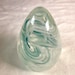 Joe Rice Swirl Paperweight Art Glass Blue White Paperweight - Etsy