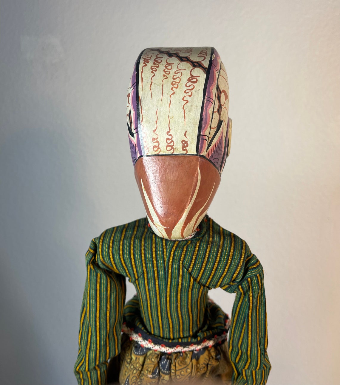 Traditional Original Art Theatre Vintage Java Indonesia Wood Puppet ...