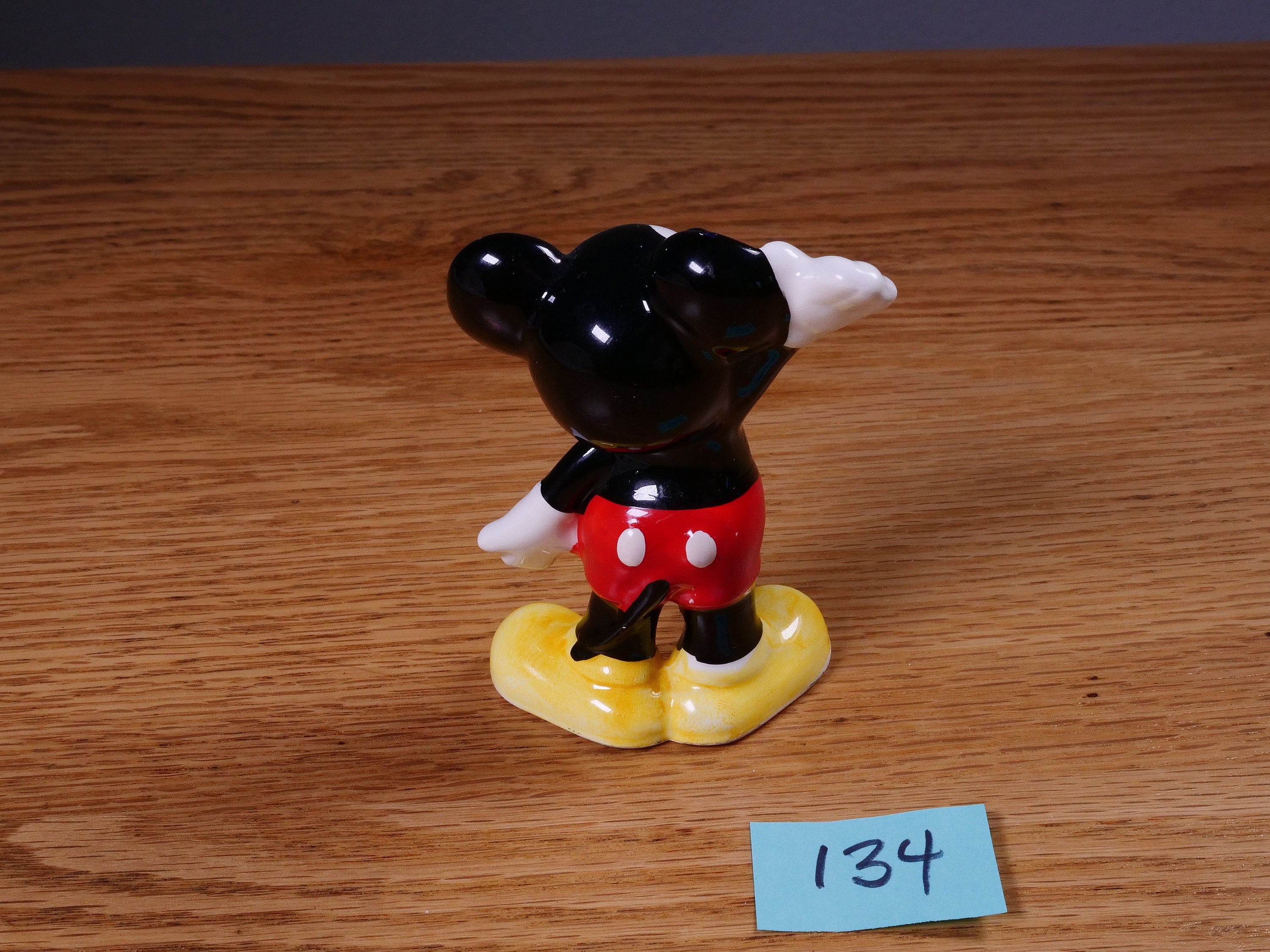 Vintage Ceramic Pie Eyed Mickey Mouse Figurine, Walt Disney Productions ...