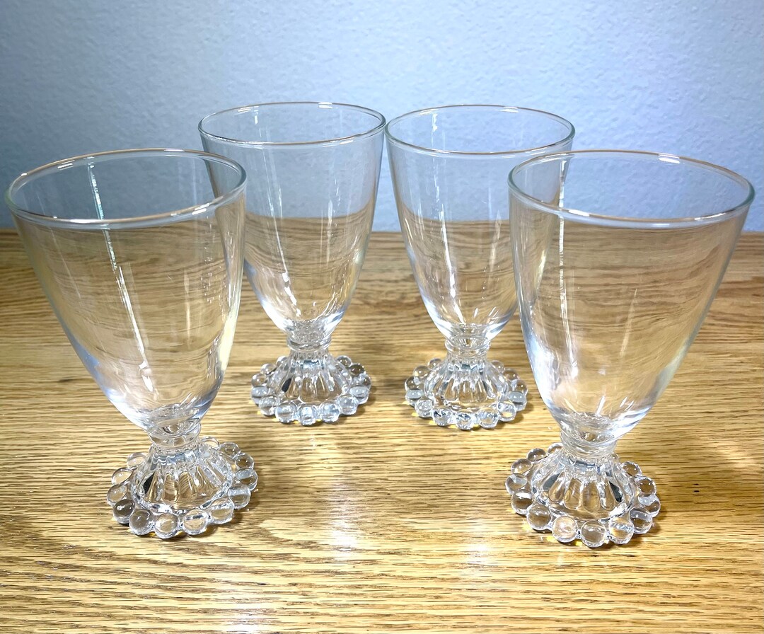 Vintage Boopie Water Goblets - 1950s Berwick Pattern Cocktail Glasses ...