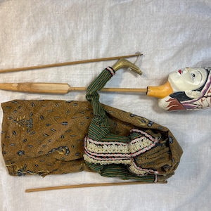 Traditional Original Art Theatre Vintage Java Indonesia Wood Puppet ...