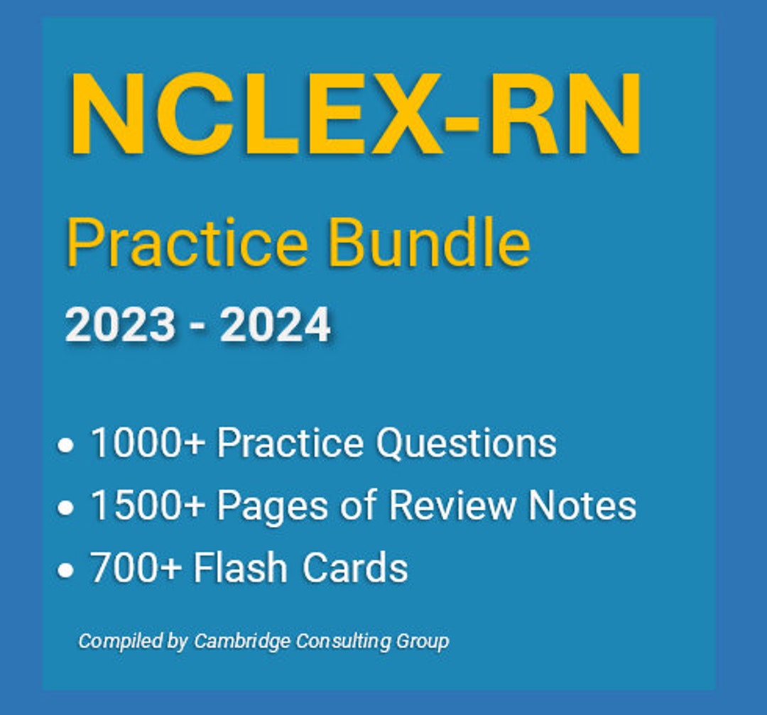 NCLEX-RN Practice Bundle (2023 - 2024 Edition!) - Etsy