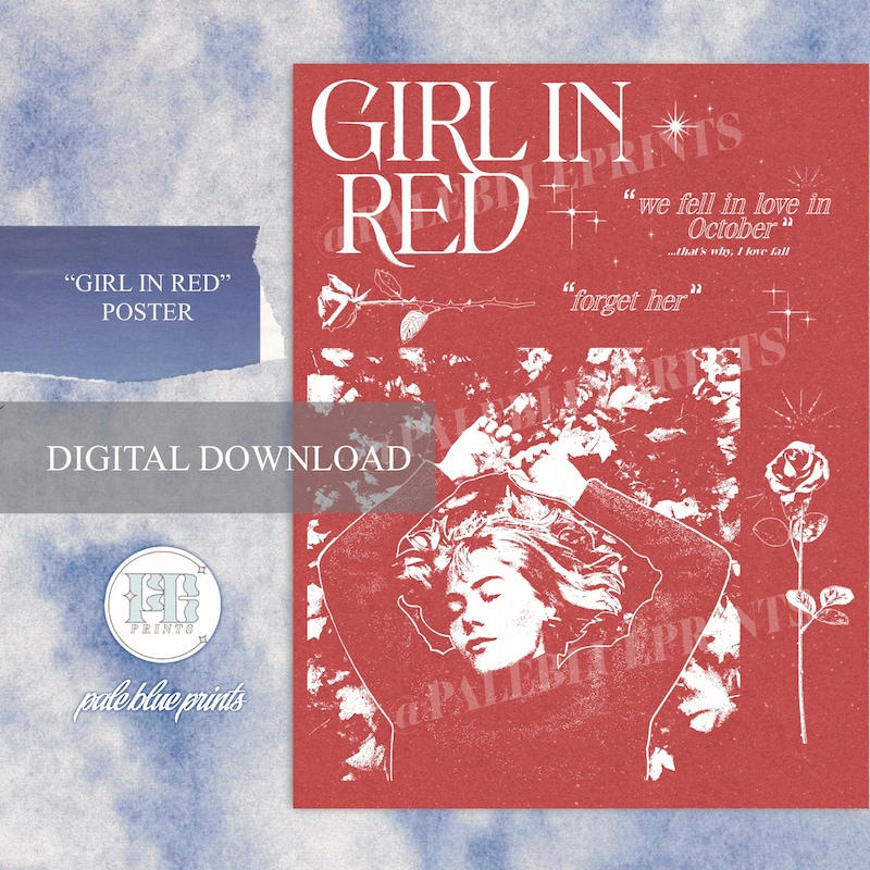 Girl in Red Music Poster - Etsy
