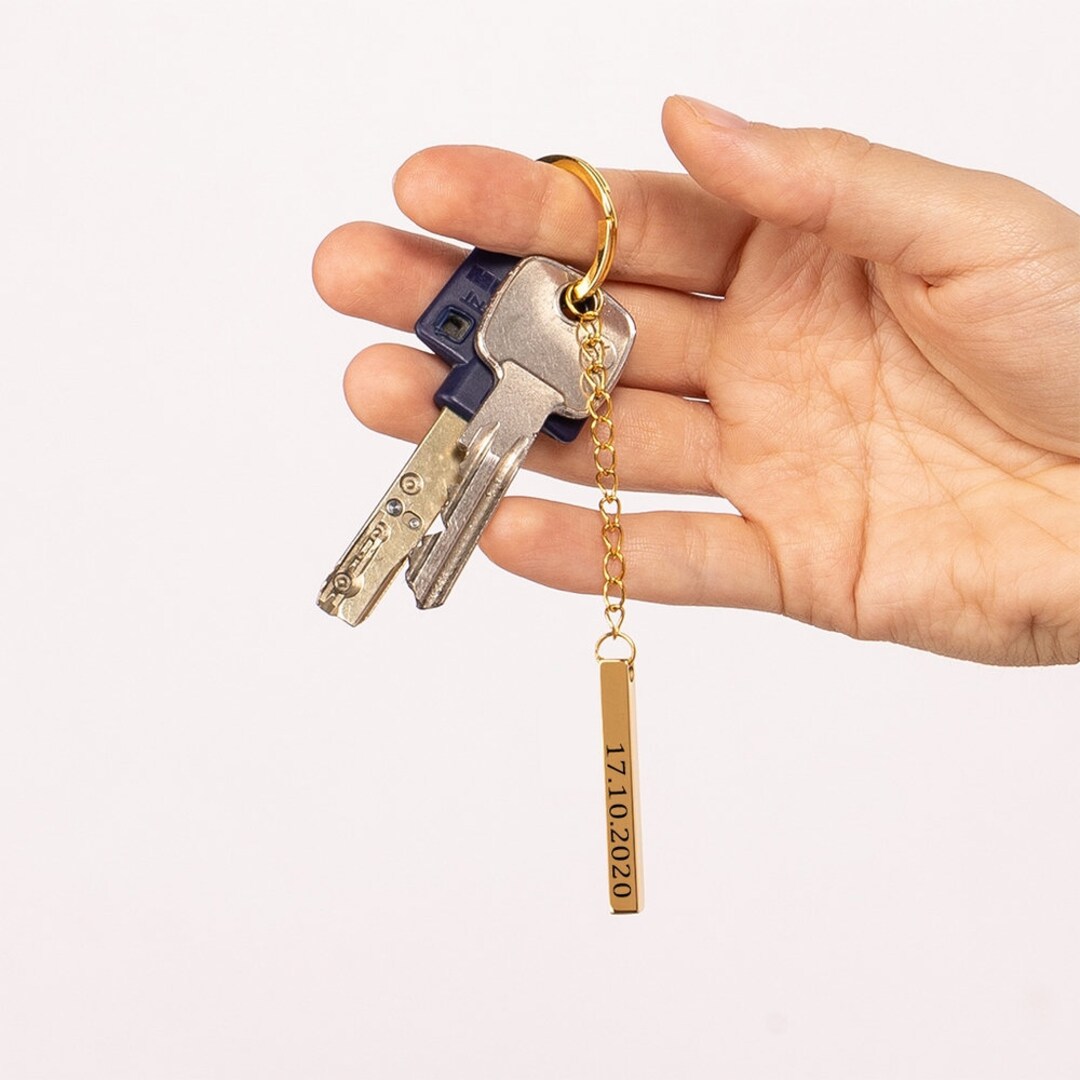 Personalized Custom Date Keychain Gift for Her Valentine's Day Mother's ...