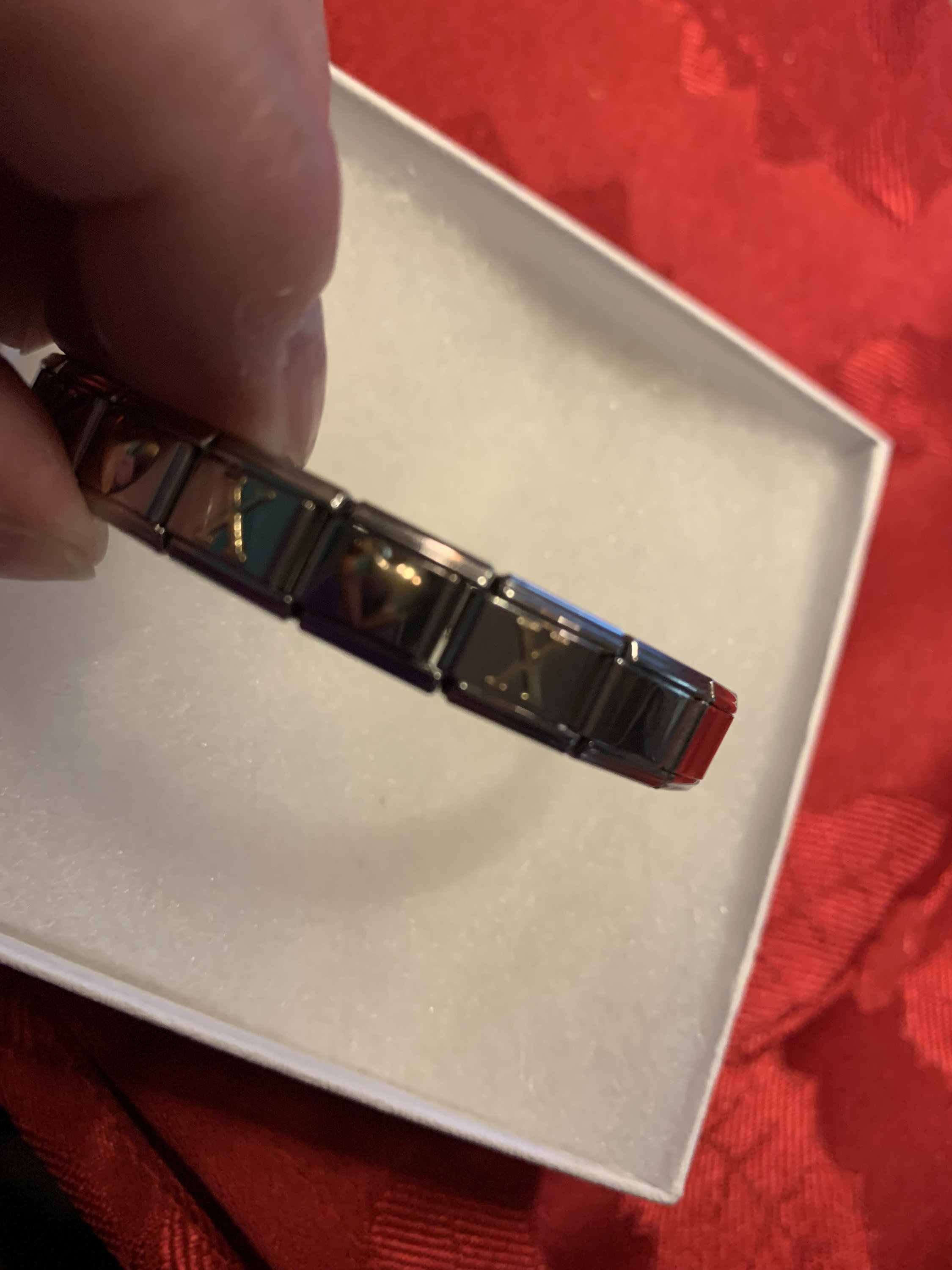 A Stainless Steel and 14k Link Stretch Bracelet. - Etsy