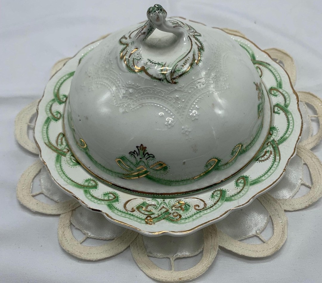 Vintage Johnson Bros Rolland Butter Dish With Pat Dishes - Etsy