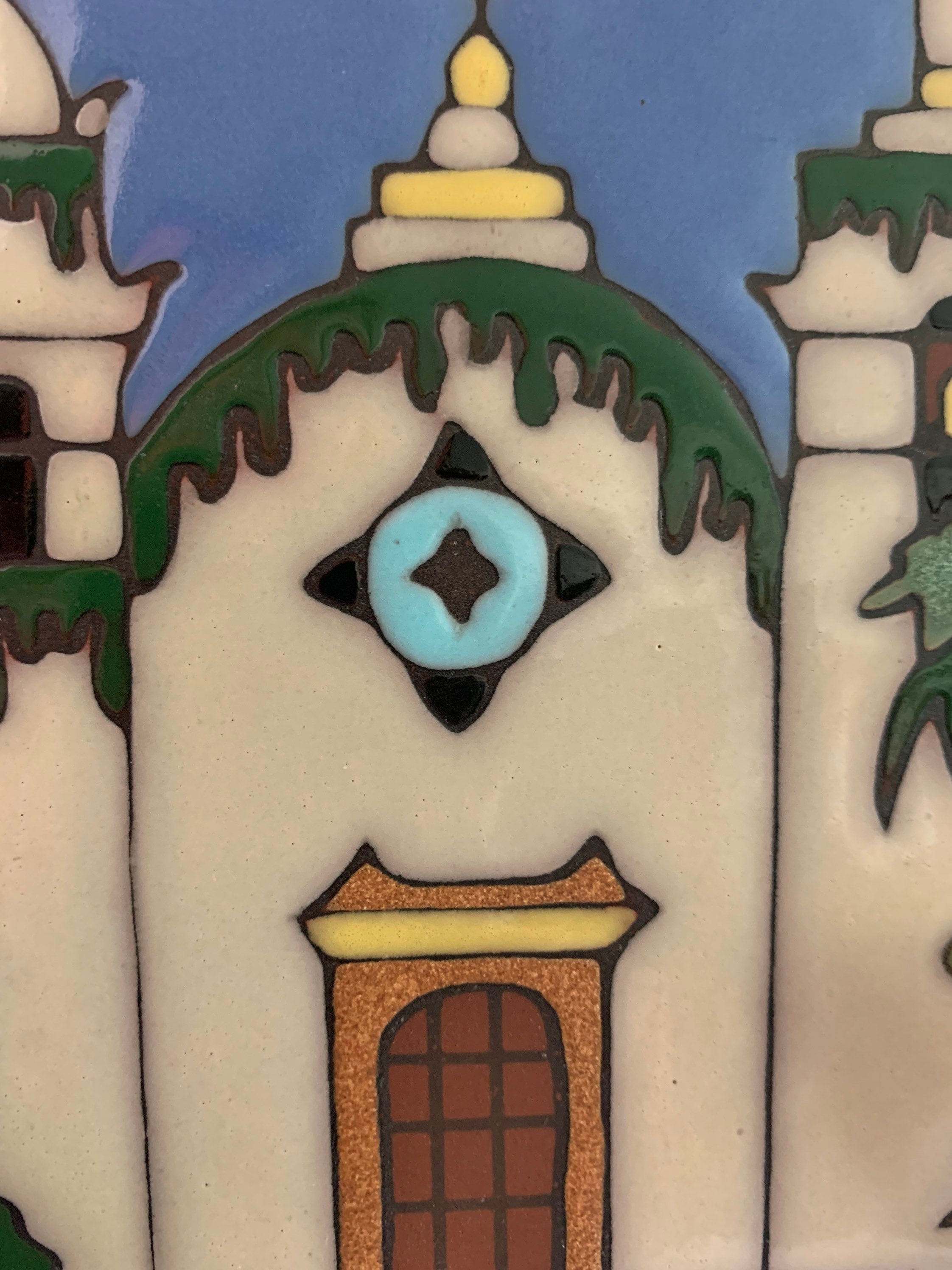 Hand Painted Triton Tile, of the California Mission, San Carlos ...
