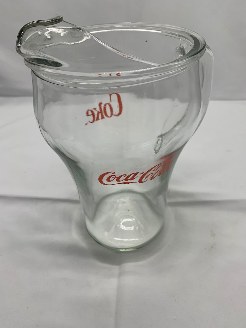 A Vintage Coca-cola Glass Pitcher. - Etsy