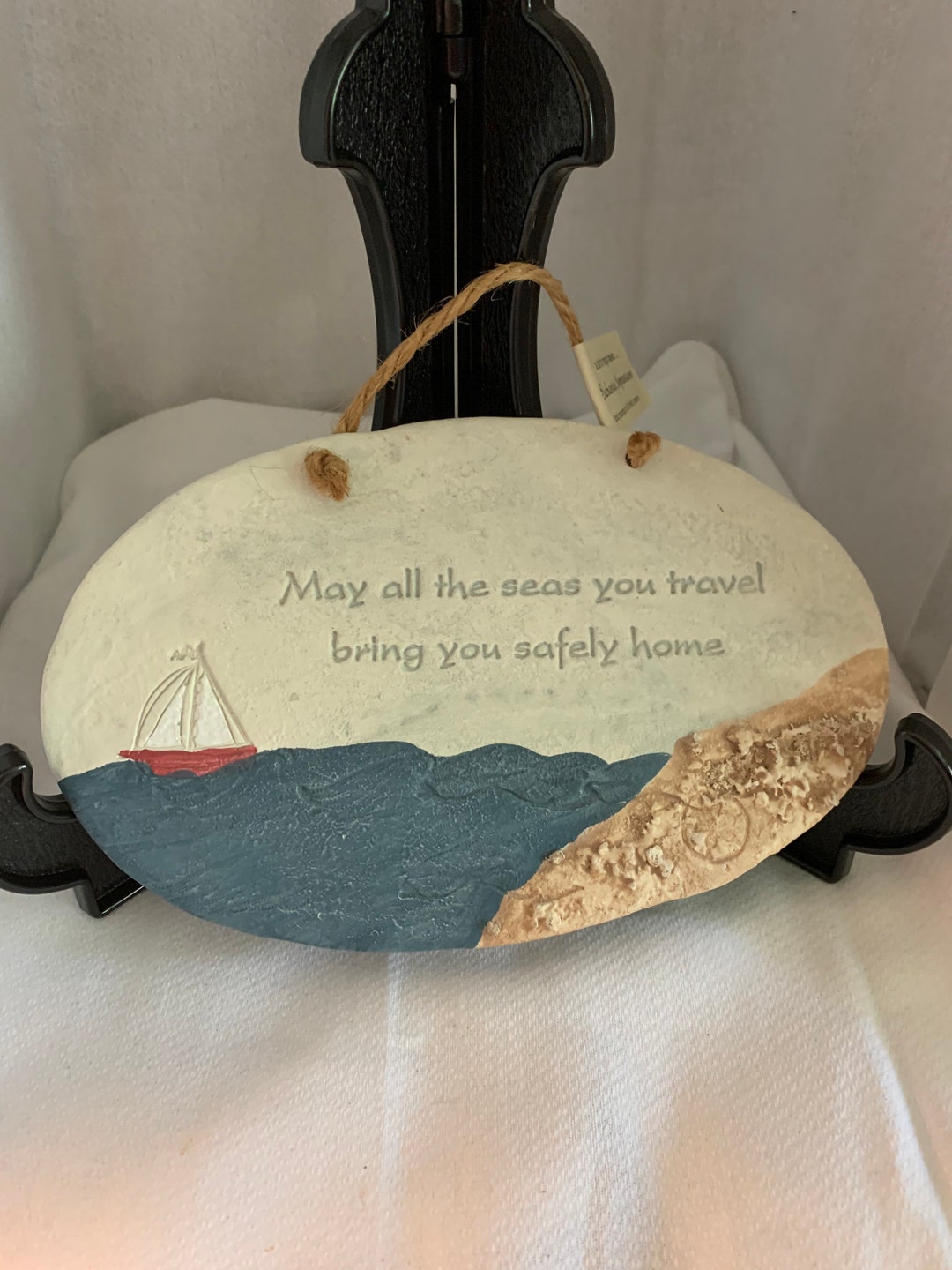 Handmade Pottery Sign for Safe Travels on the Sea. - Etsy