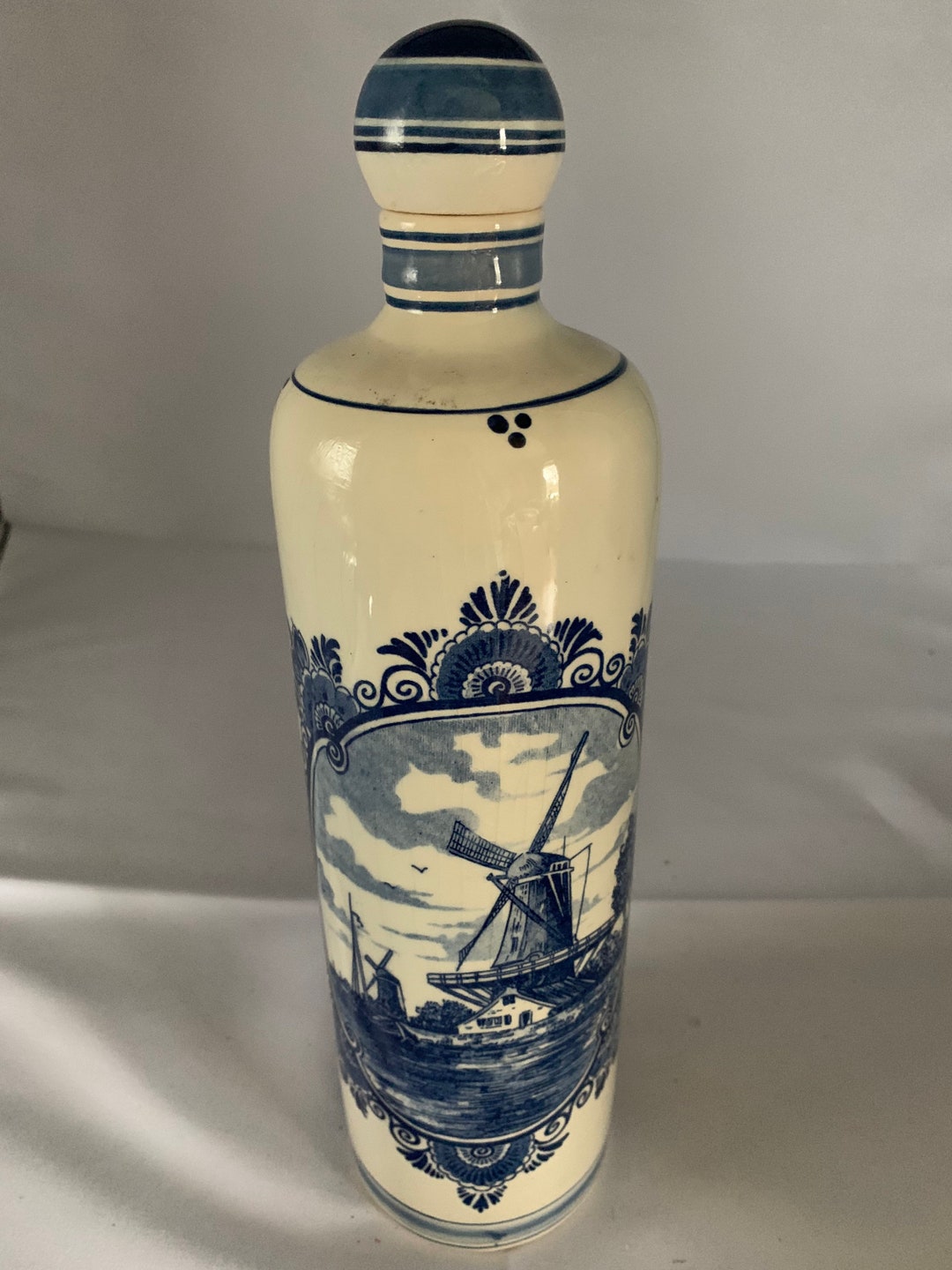A Vintage Delfts, Holland Liquor Bottle With Original Stopper. - Etsy