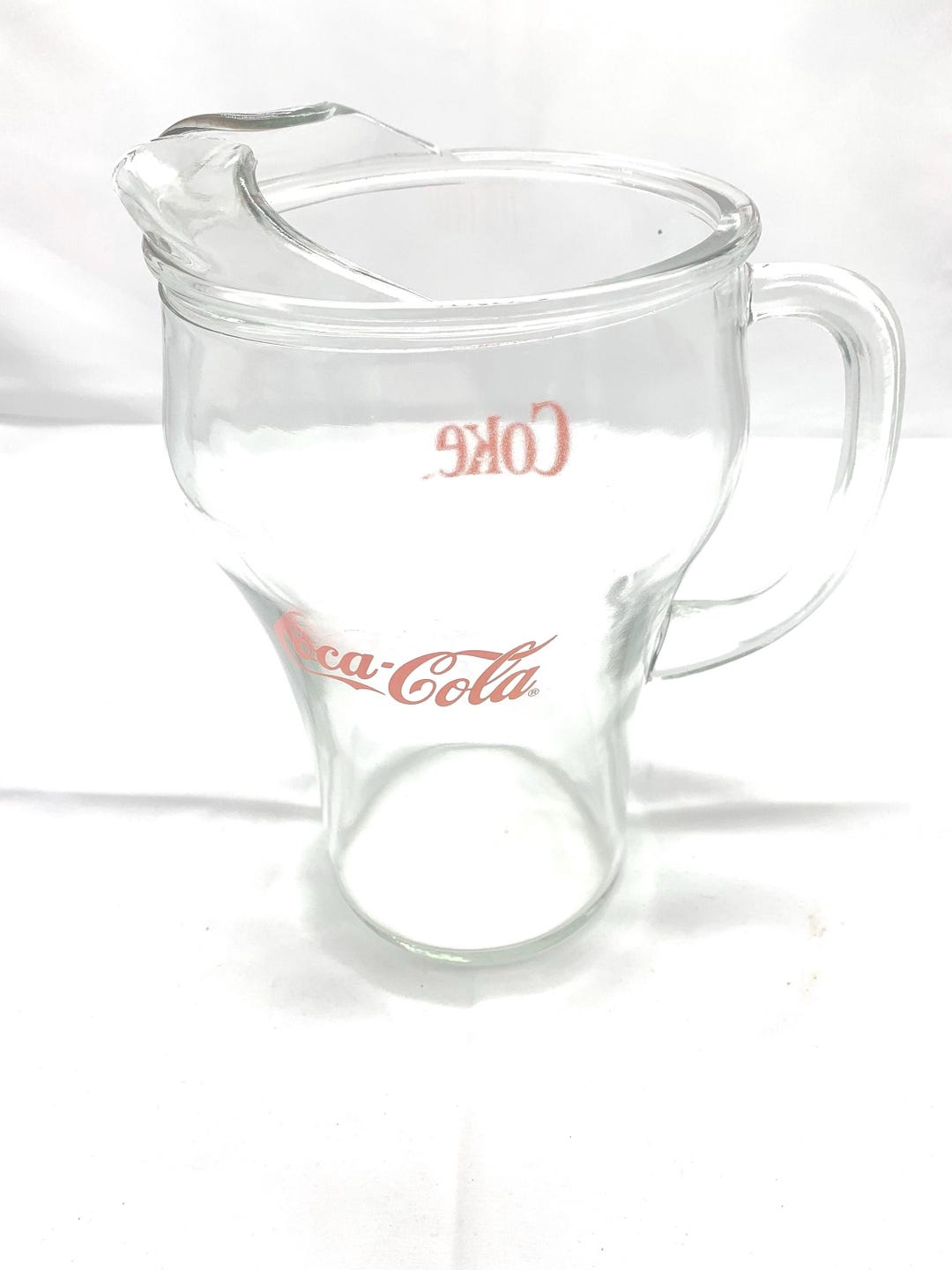 A Vintage Coca-cola Glass Pitcher. - Etsy