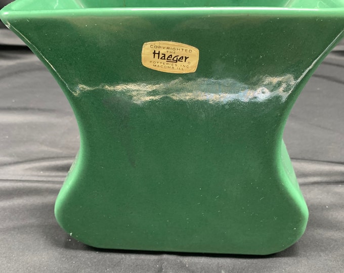 Vintage 1960's Haeger USA 3929 Green Oval Planter - Etsy