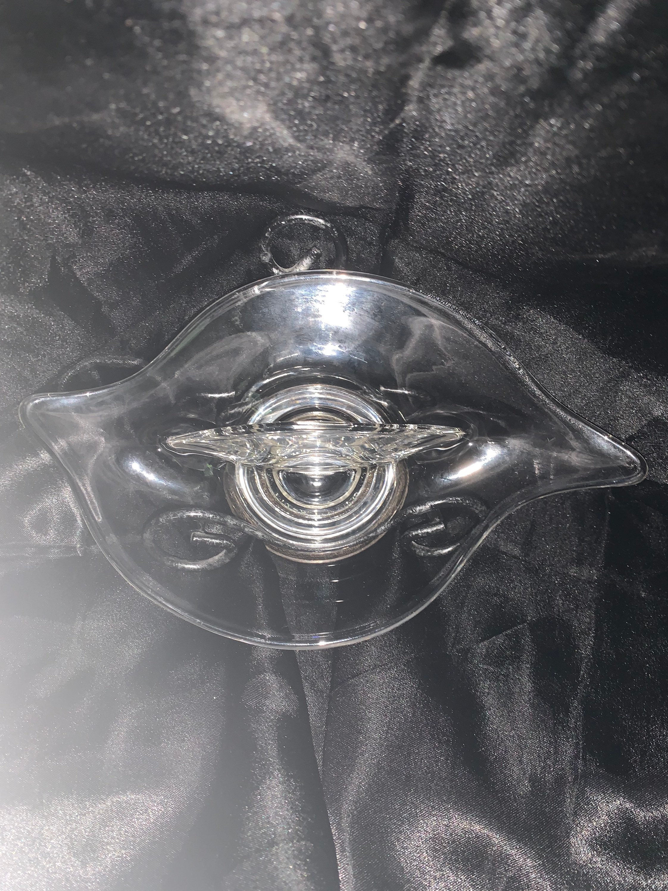 Beautiful Divided Glass Bowl With Sterling Silver Round Base. - Etsy