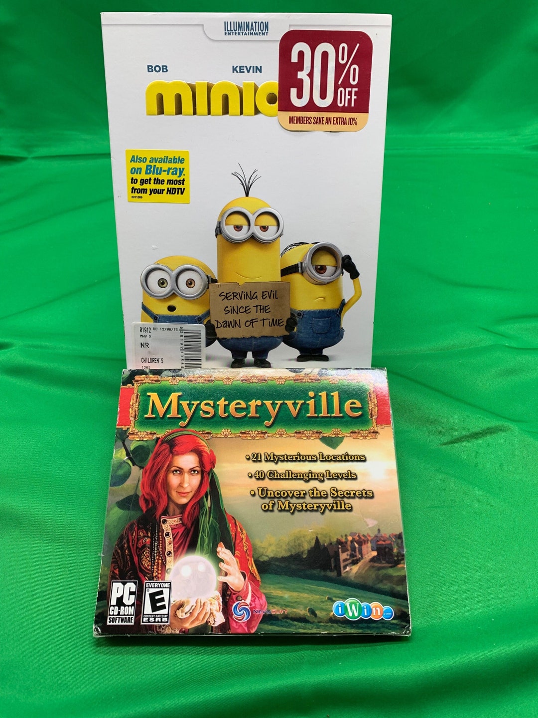 The Minions DVD and Mysteryville PC Cd-rom for Children and Adults. - Etsy