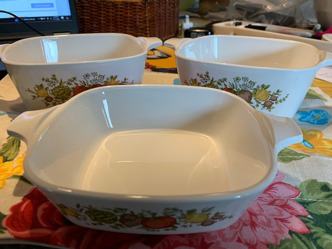 The Spice of Life Small Casserole Dishes From Corning Ware. - Etsy