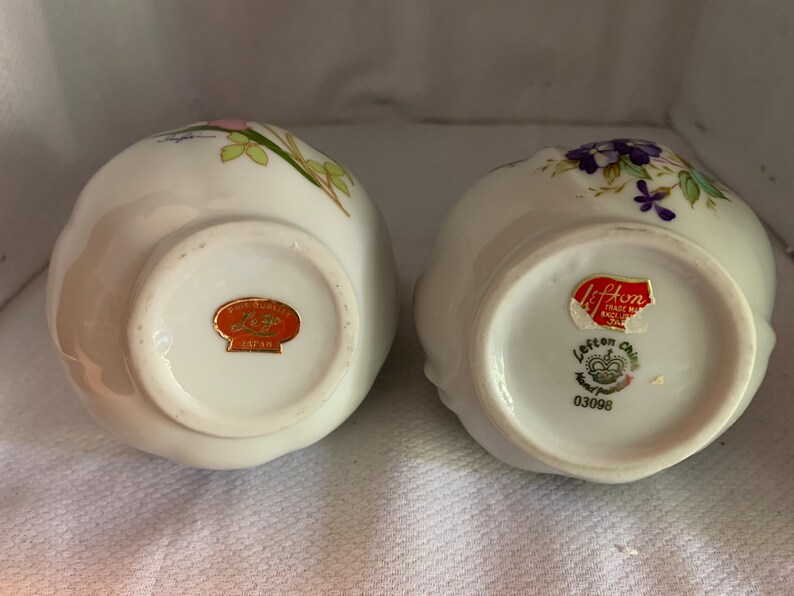 A Set of Lefton Brand Pitcher and Basket, Hand Painted , Made in Japan ...