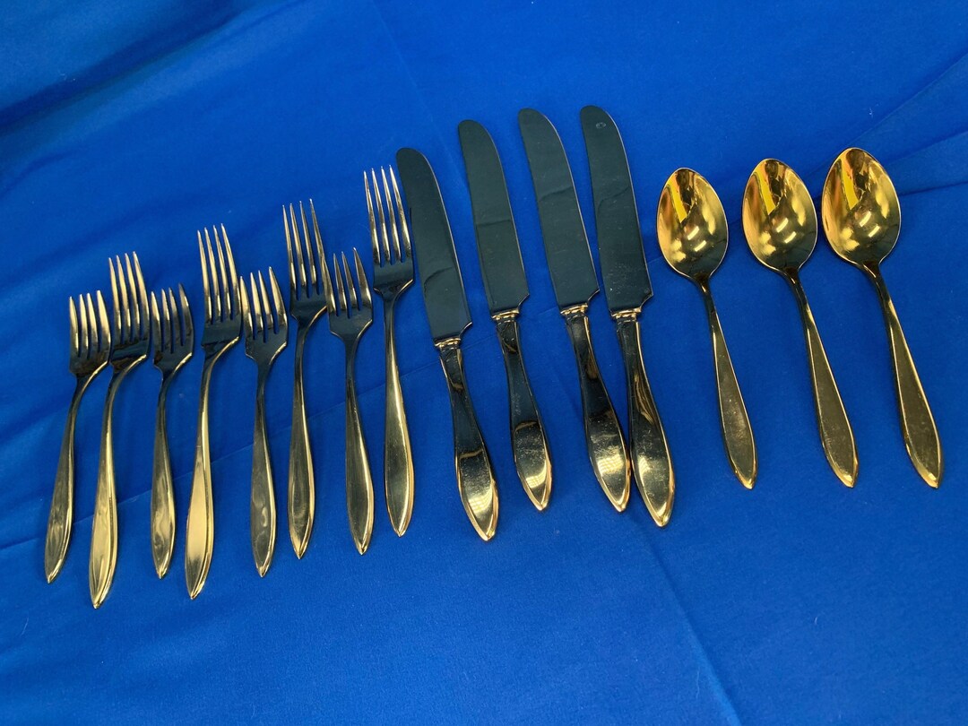 Pieces of Flatware in a Gold Hue Called Dirilyte. - Etsy
