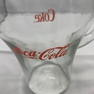 A Vintage Coca-cola Glass Pitcher. - Etsy