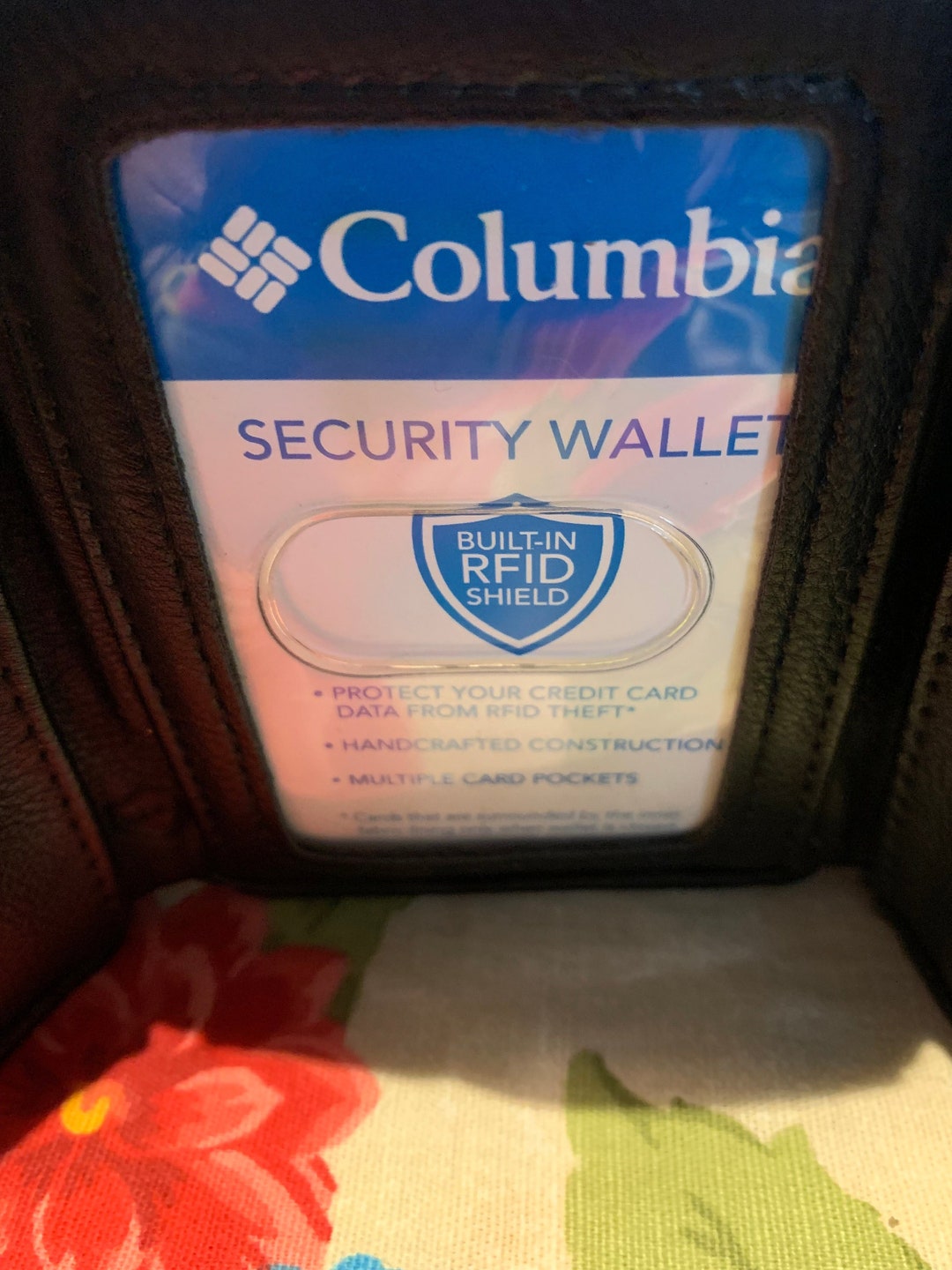 A Columbia, Leather Trifold for Men With a RFID Shield in Black. - Etsy