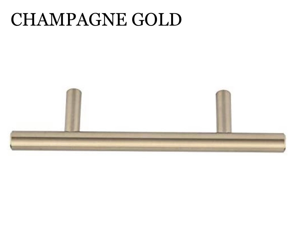 Modernist Hardware Mid-century Drawer Cabinet Pulls Champagne Gold ...