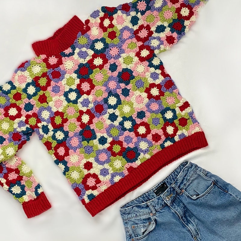 Flower Sweater - Etsy
