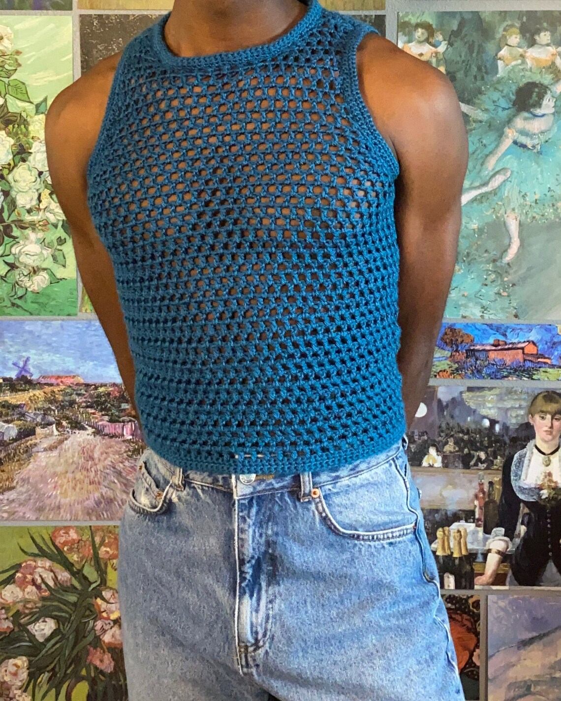 Mesh Crochet Tank Top PATTERN - Etsy