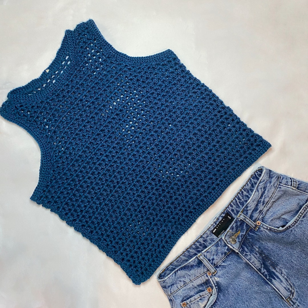 Mesh Crochet Tank Top PATTERN - Etsy