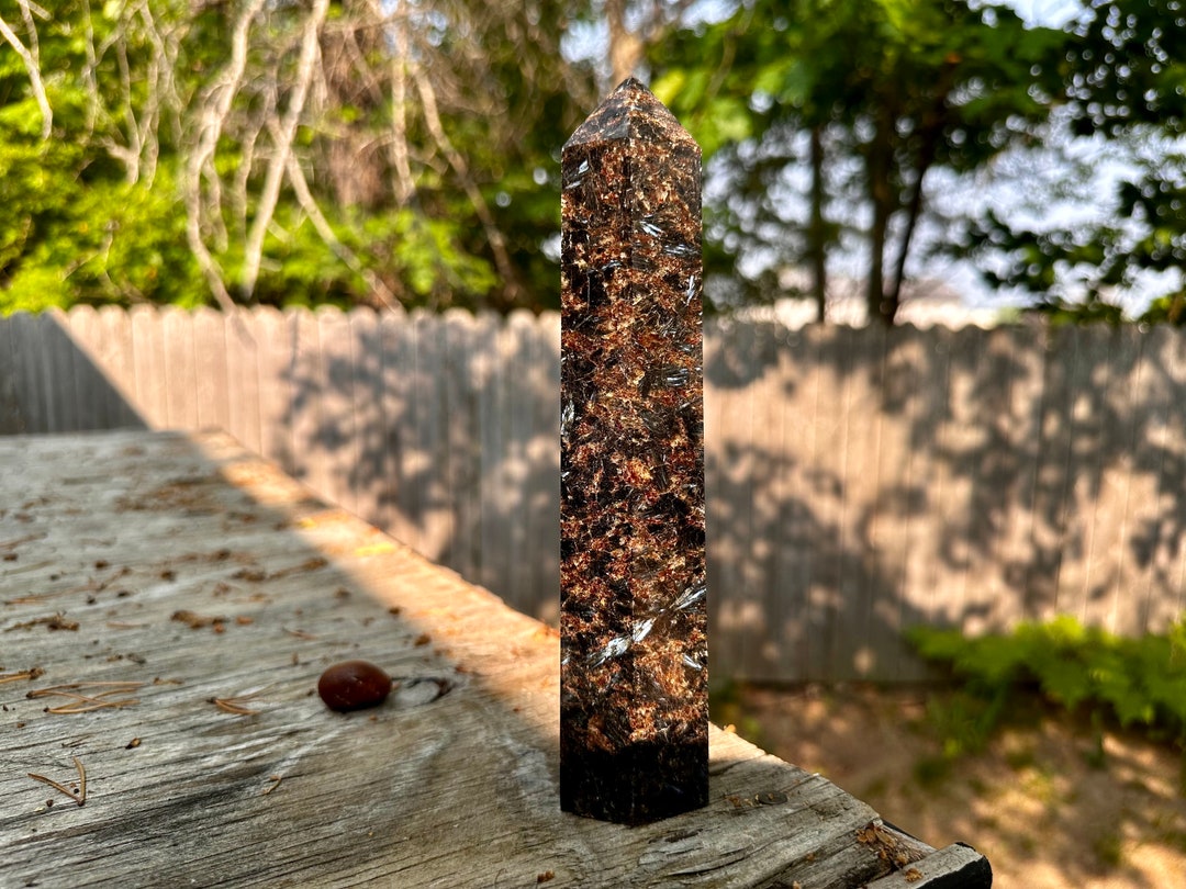 Large Magical Arfvedsonite Crystal Tower Weighs 1lb 10oz - Etsy
